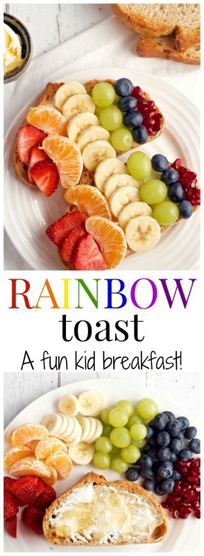 Rainbow Toast - Family Food on the Table