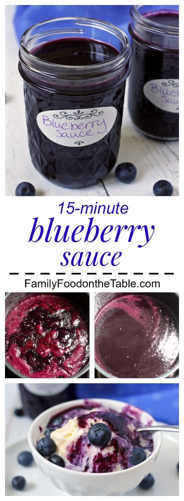 Homemade Blueberry Sauce - Family Food on the Table