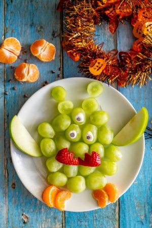 Easy green monster fruit snack - Family Food on the Table