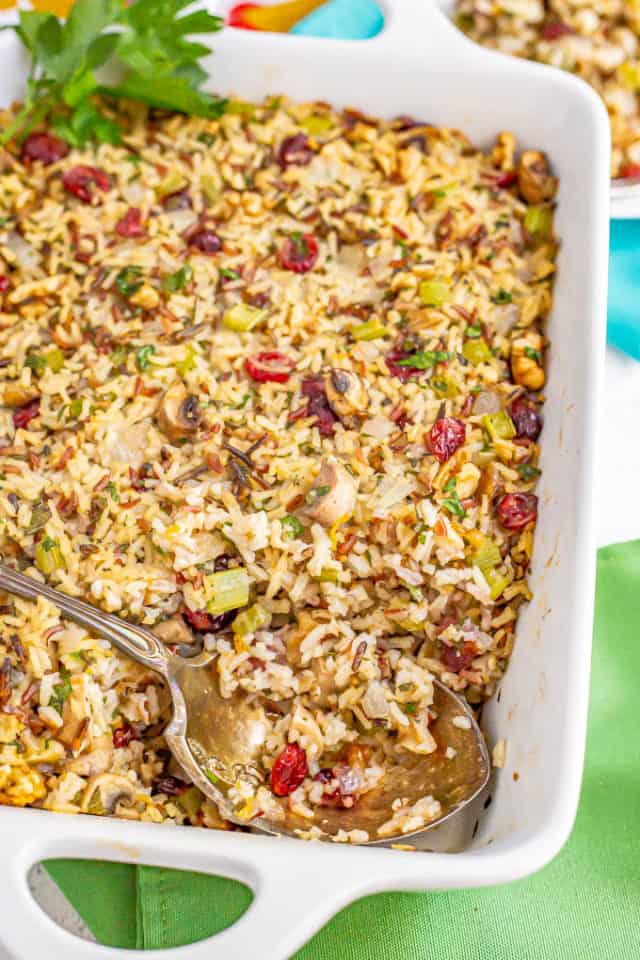 Wild Rice Dressing (GF, V) - Family Food on the Table