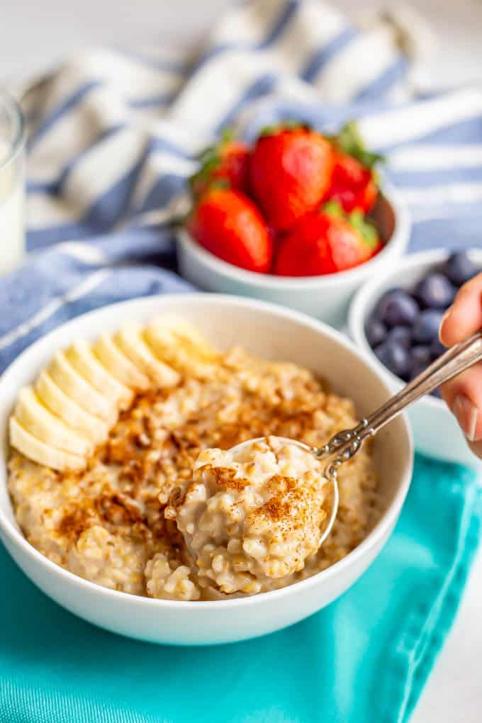 Instant Pot steel cut oatmeal - Family Food on the Table