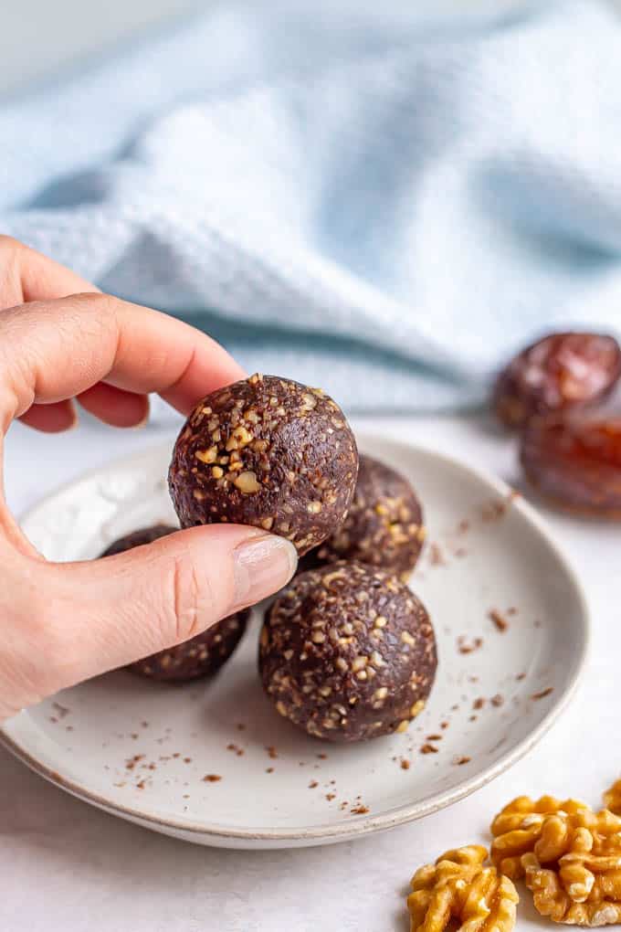 Raw brownie bites - Family Food on the Table