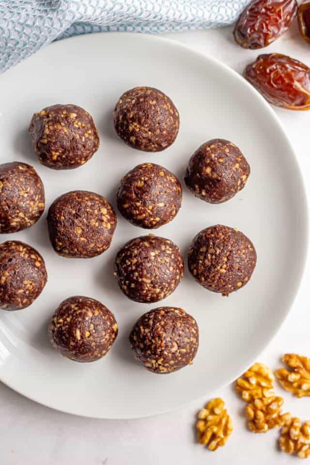 Raw brownie bites - Family Food on the Table
