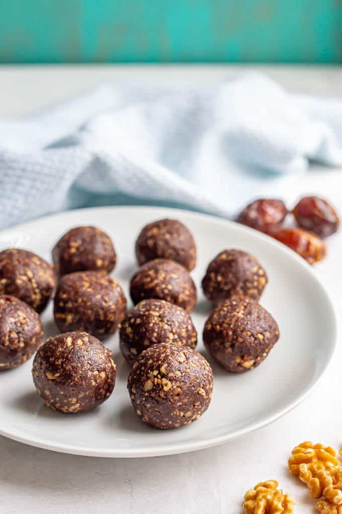 Raw brownie bites - Family Food on the Table