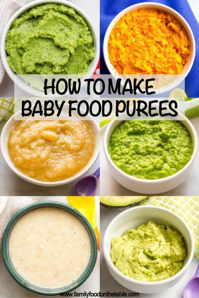 How to make homemade baby food purees - Family Food on the Table