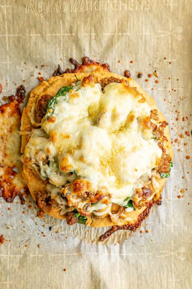 Turkey sausage and veggie flatbread - Family Food on the Table