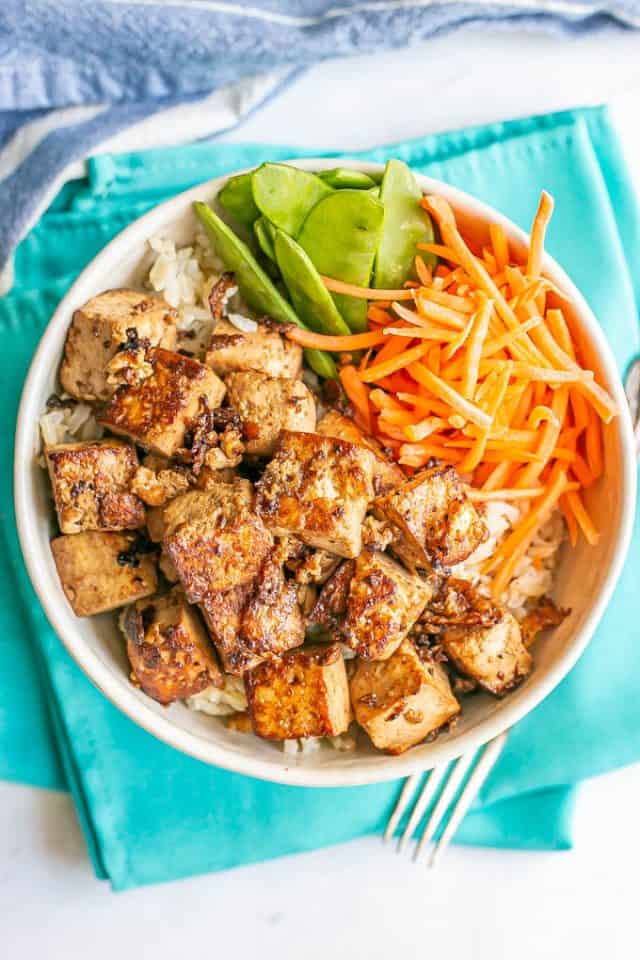 Crispy soy marinated tofu - Family Food on the Table