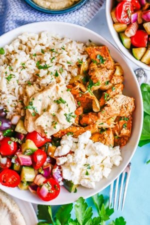 Chicken Shawarma Rice Bowls - Family Food on the Table