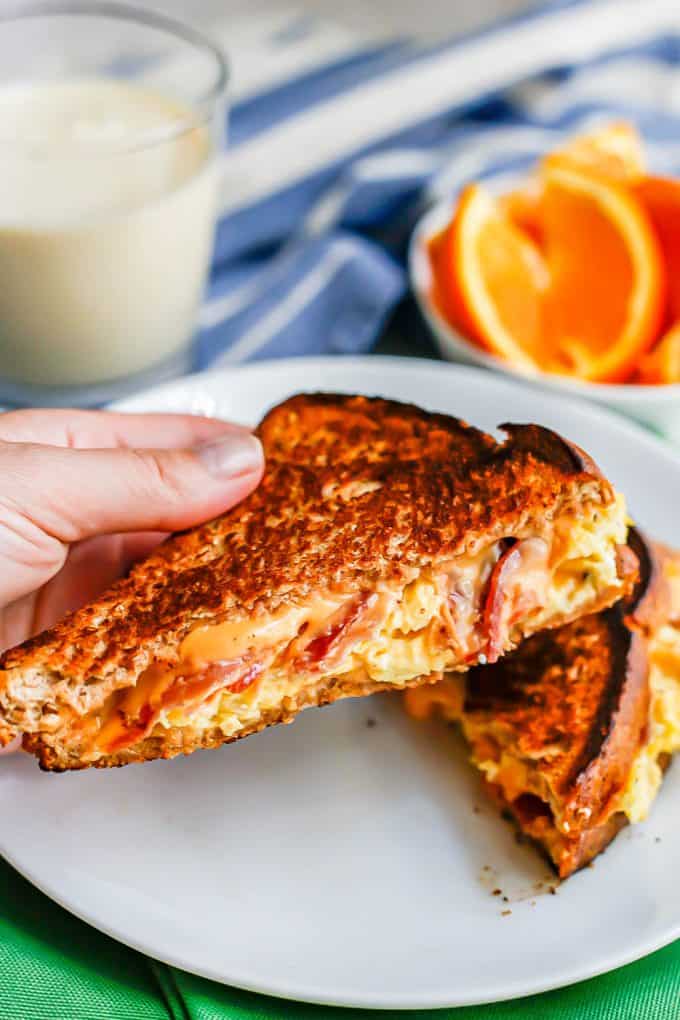 Breakfast Grilled Cheese - Family Food on the Table