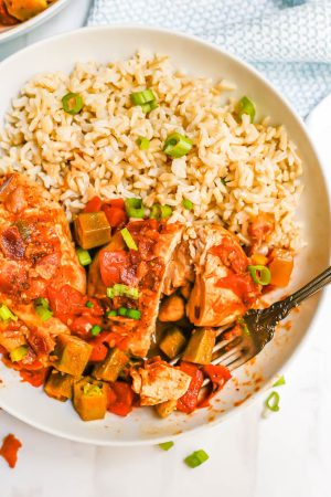 Cajun Chicken and Okra - Family Food on the Table