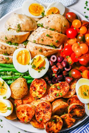 Roast Chicken Niçoise Salad - Family Food on the Table