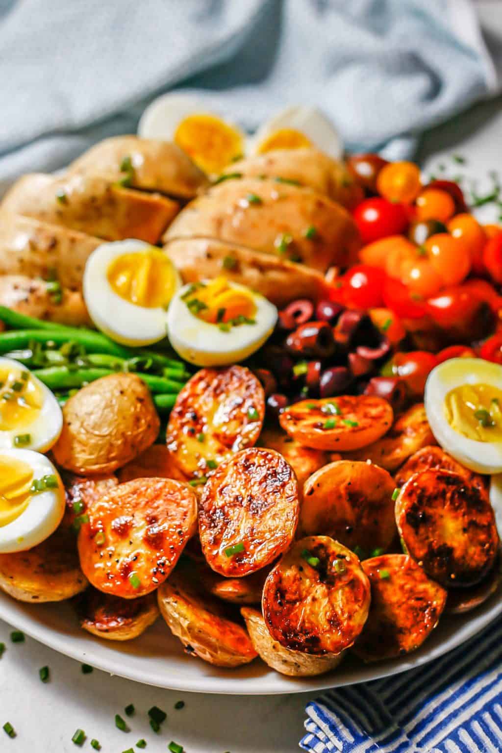 Roast Chicken Niçoise Salad - Family Food on the Table