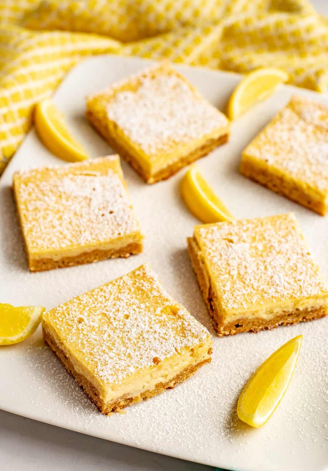 Healthy Lemon Bars {7 ingredients} - Family Food on the Table