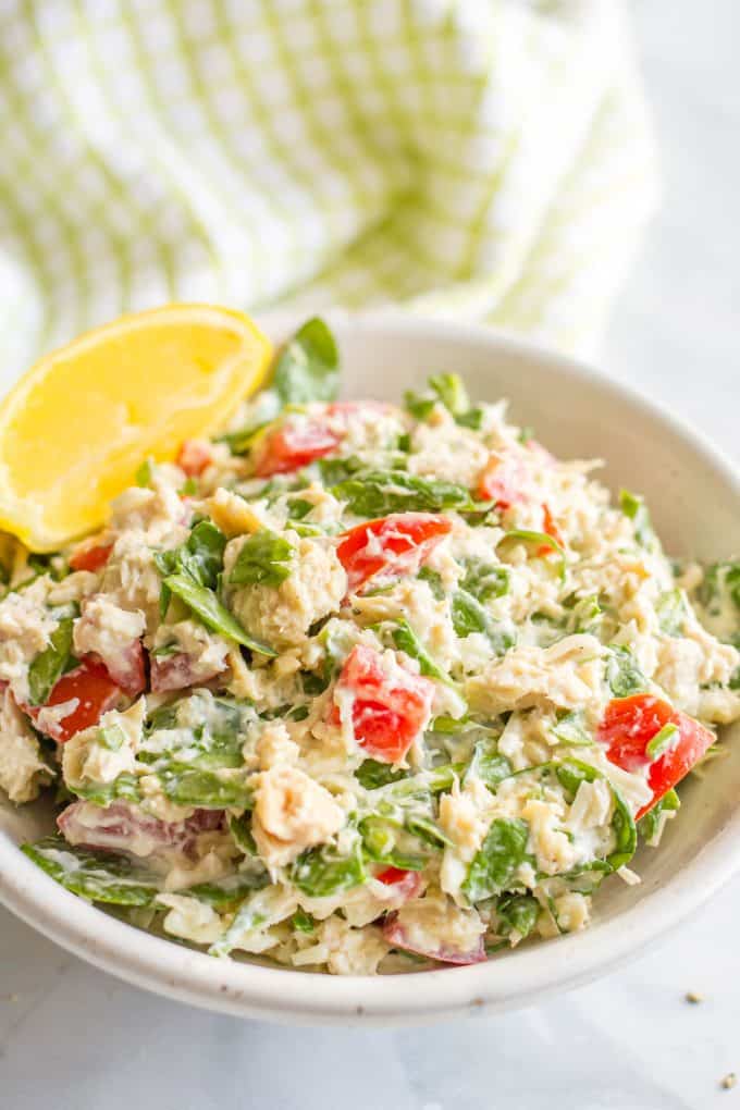 Tuna Spinach Salad - Family Food on the Table
