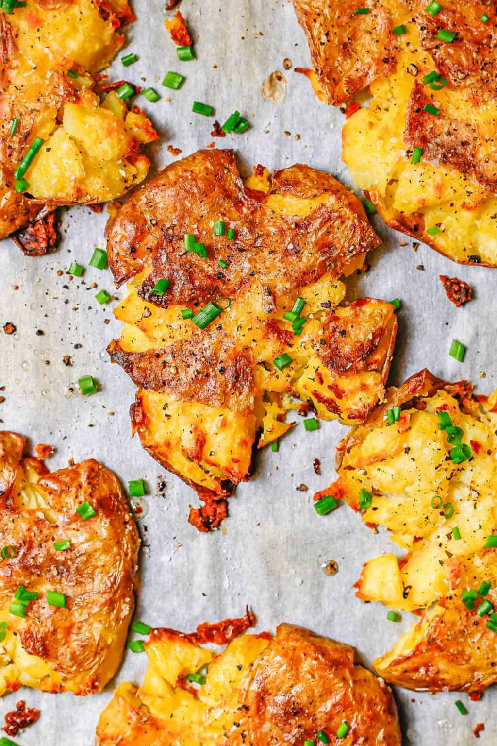 Smashed Potatoes - Family Food on the Table