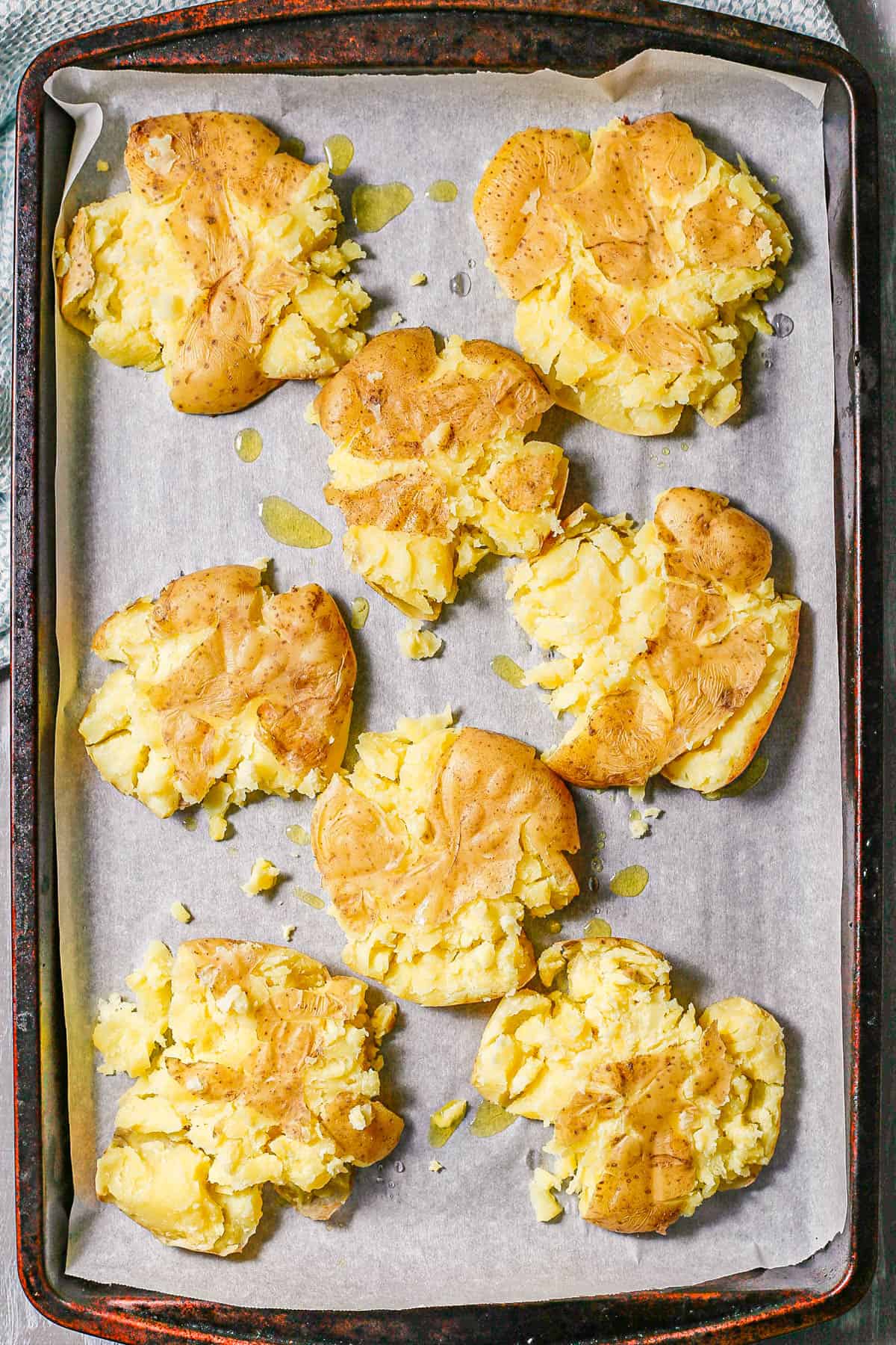 Smashed Potatoes - Family Food on the Table
