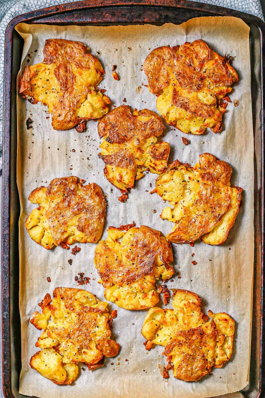 Smashed Potatoes - Family Food on the Table