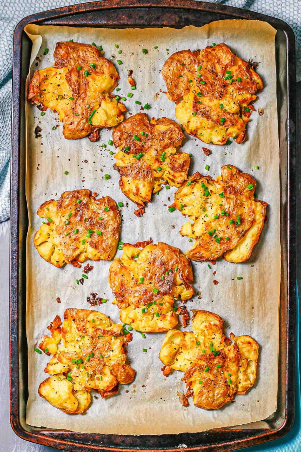 Smashed Potatoes - Family Food on the Table