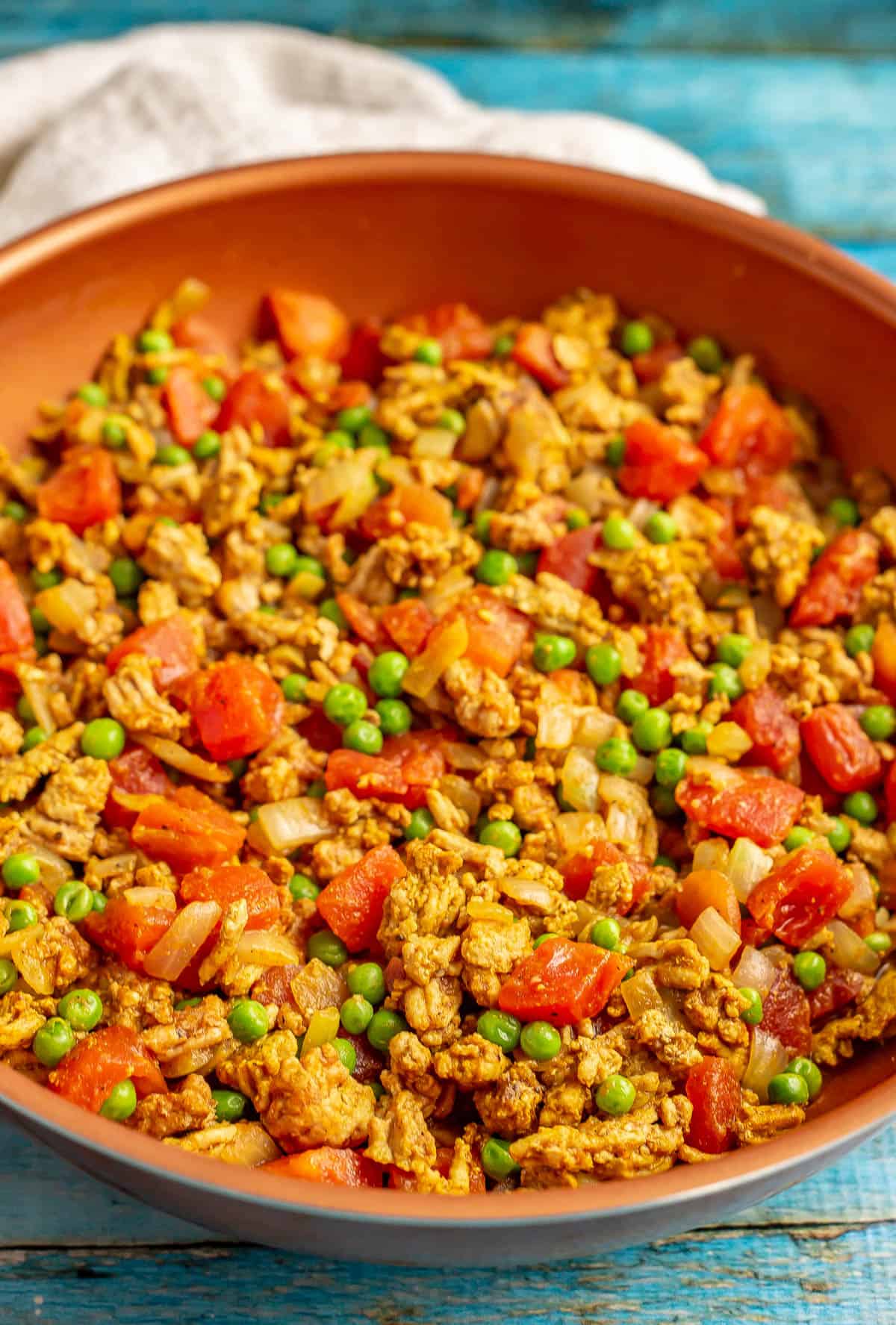 Curry Ground Turkey with Rice and Peas - Family Food on the Table