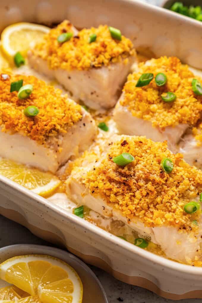 Buttery Baked Cod - Family Food on the Table