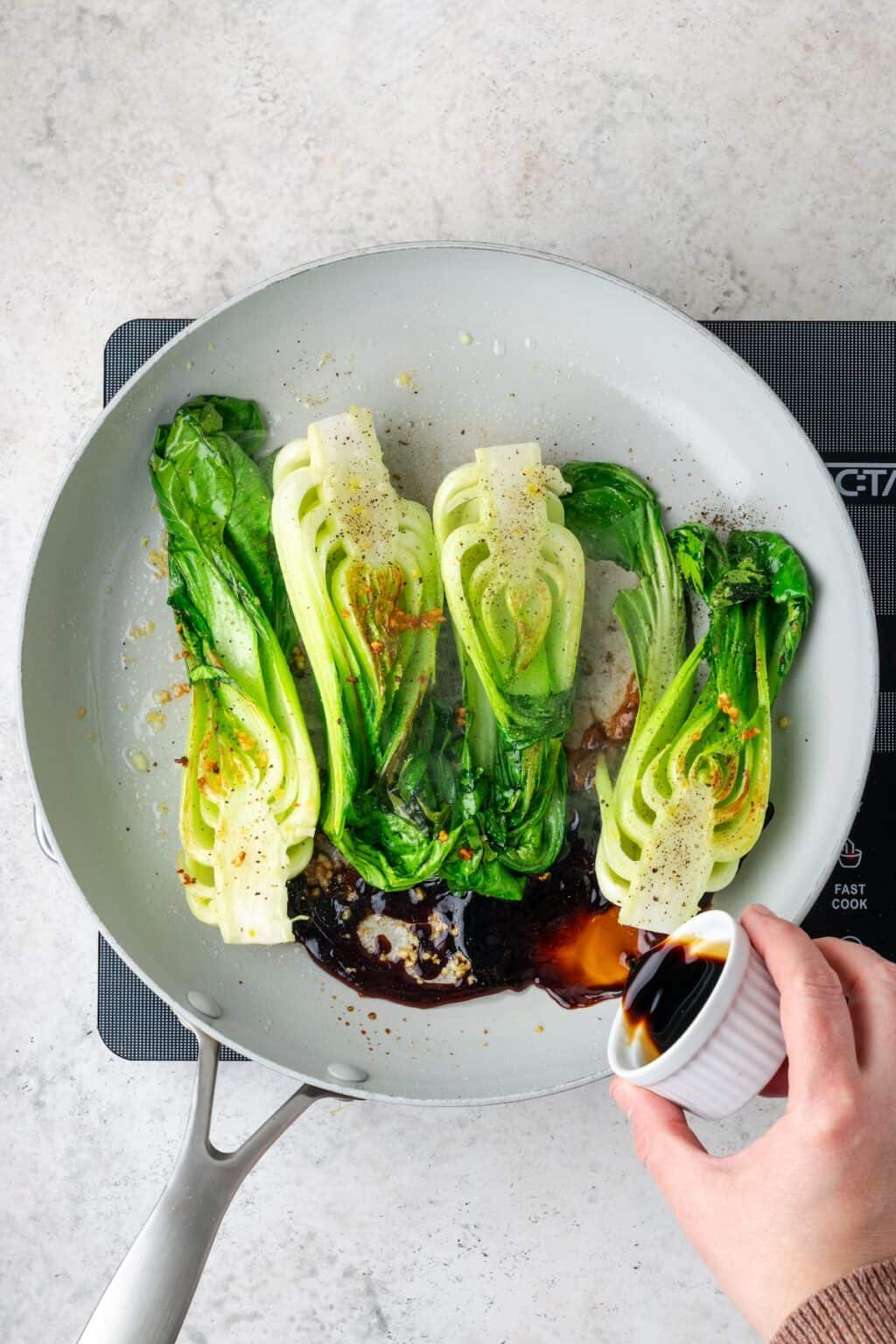 Quick Bok Choy with Garlic and Ginger - Family Food on the Table