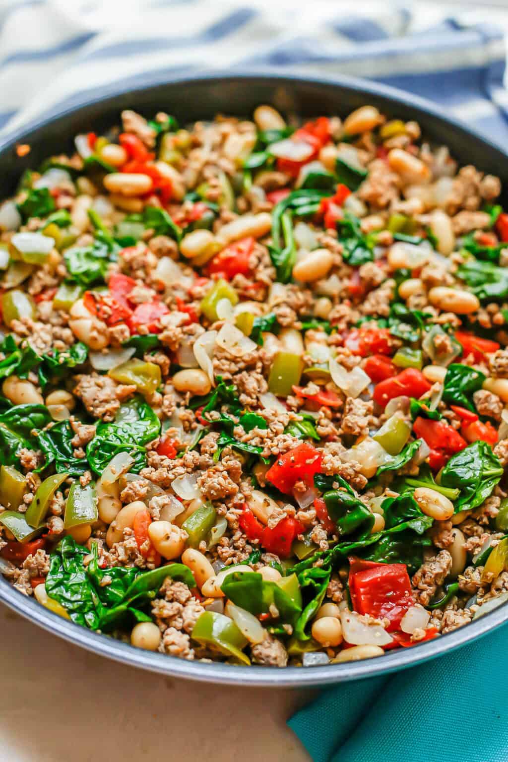 Italian Ground Turkey Skillet - Family Food on the Table