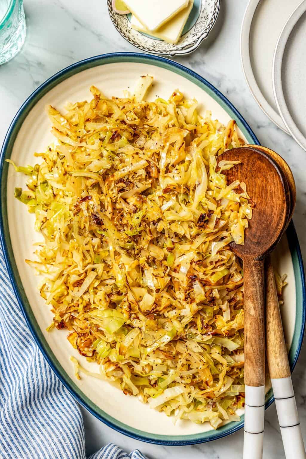 Mom's Sautéed Cabbage - Family Food on the Table