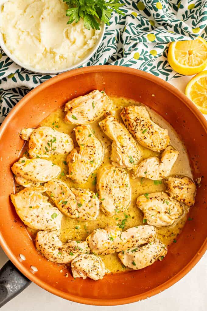 15-Minute Skillet Lemon Chicken - Family Food on the Table
