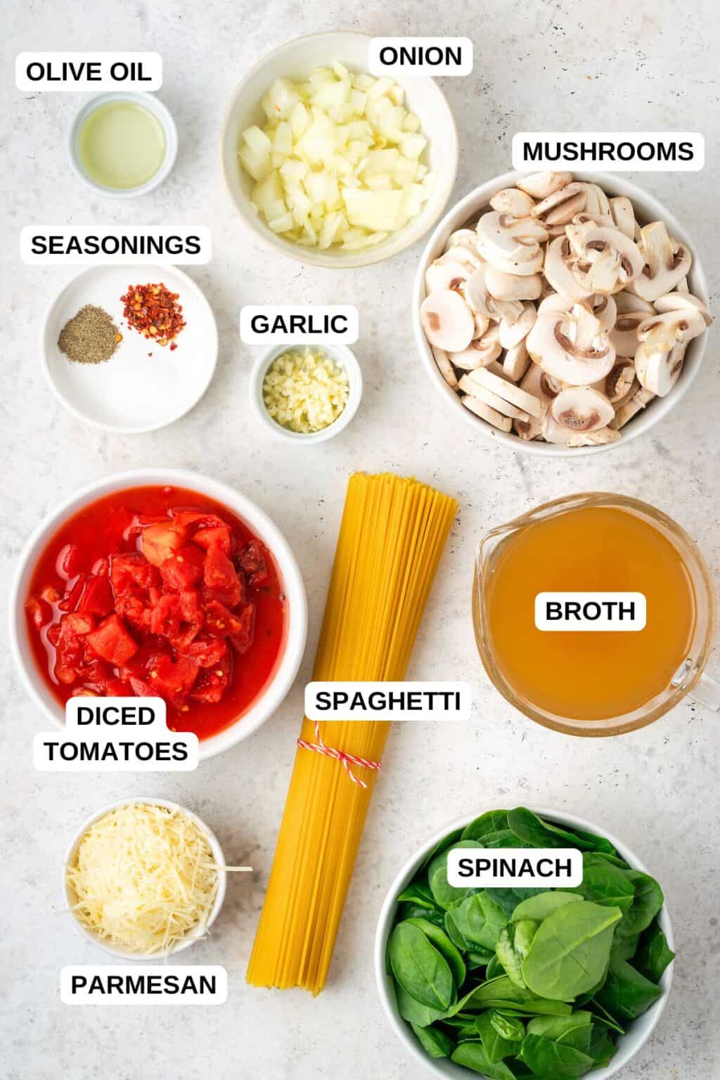 One-Pot Vegetarian Spaghetti - Family Food on the Table
