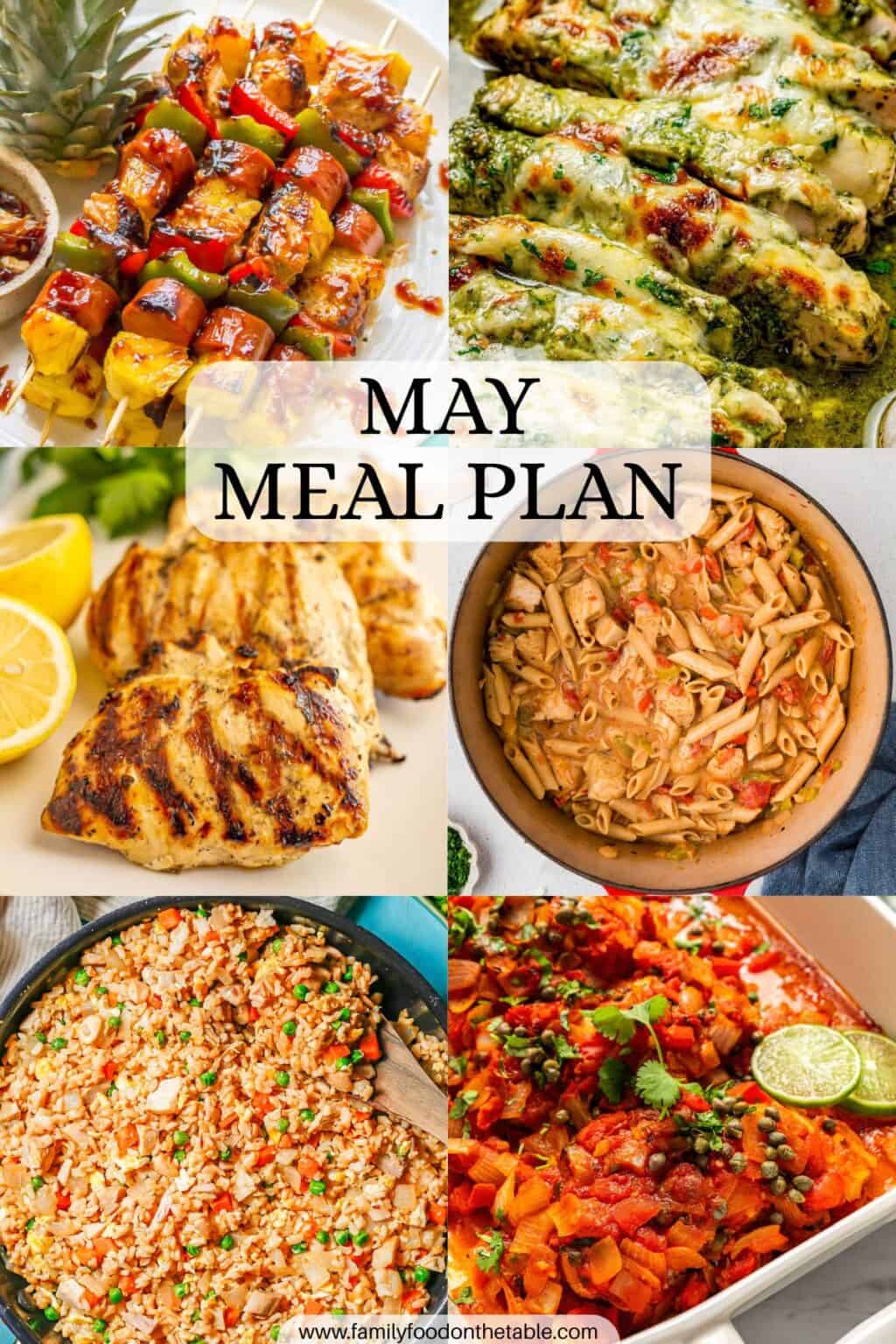 May Meal Plan - Family Food on the Table