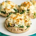 Open-Faced Turkey Spinach Mushroom Melts - Family Food on the Table