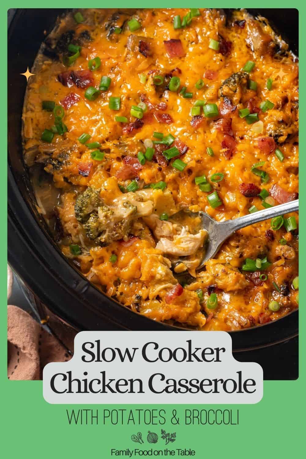 Slow Cooker Chicken Casserole with Potatoes - Family Food on the Table