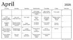 April Meal Plan - Family Food on the Table