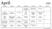 April Meal Plan - Family Food on the Table
