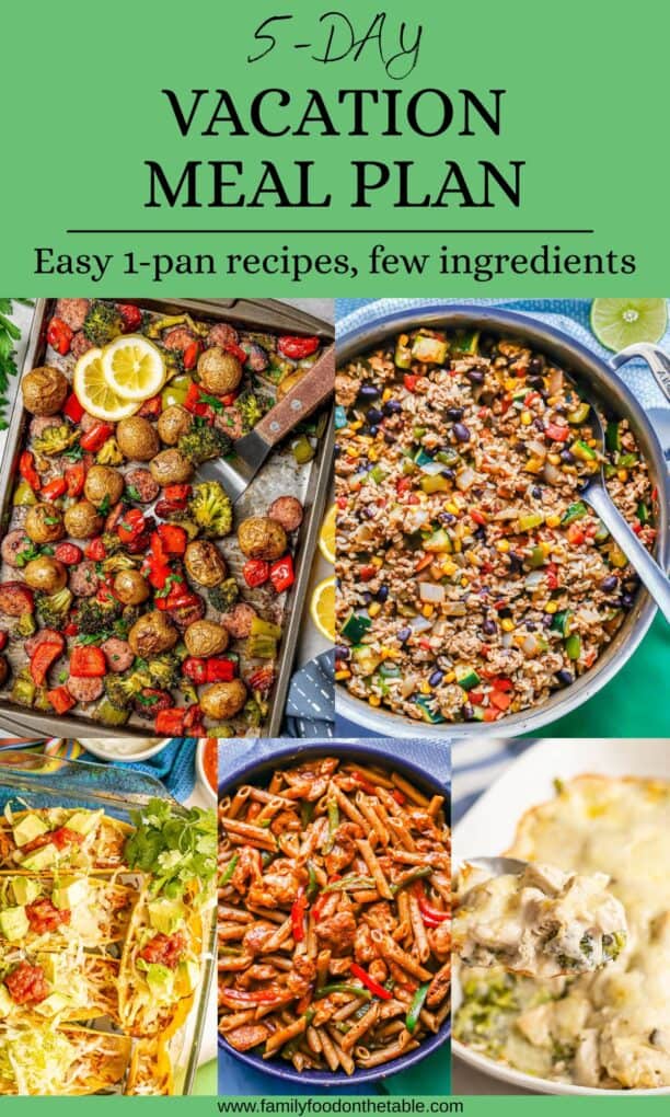 Vacation Meal Plan - Family Food on the Table