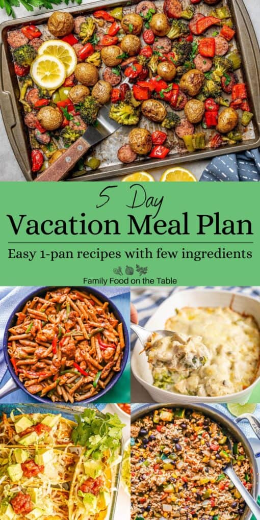 Vacation Meal Plan - Family Food on the Table